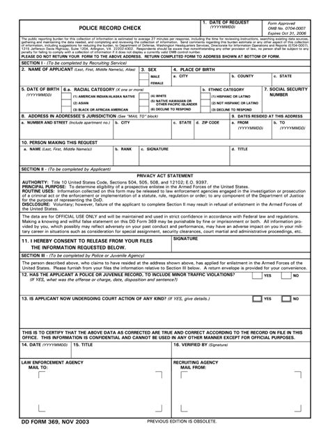 2003 Form Dd 369 Fill Online Printable Fillable Blank Pdffiller