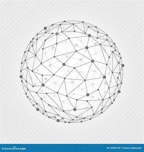 Wireframe Mesh Ball Stock Vector Illustration Of Shape 74202192