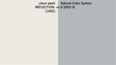 Jotun Paint Reflection 1622 Vs Natural Color System S 2502 B Side By