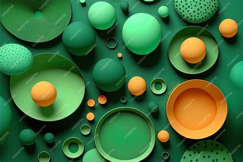 Premium Ai Image Cluster Of Overlapping Multicolored Circles On A
