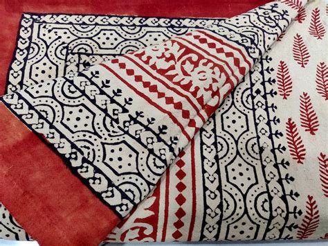 Bagru Hand Block Print Design Table Cover Table Cloths Etsy