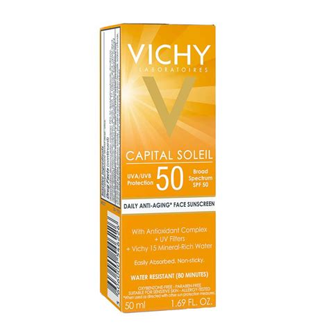 Vichy Laboratoires Capital Soleil Spf50 Anti Aging Face Sunscreen