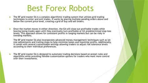 Ppt Best Forex Robots Powerpoint Presentation Free Download Id