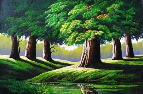 Acrylic Landscape Paintings On Canvas Top Painting Ideas