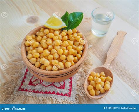 Chickpea Beans Ingredient For Healthy Vegetarian Meals Stock Image