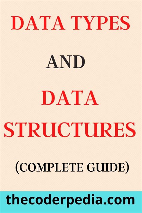 data types and data structures complete guide data structures data