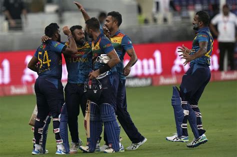 Sri Lanka S Players Celebrate After Beating India ESPNcricinfo