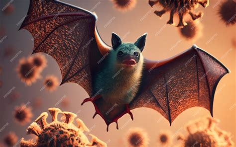 Premium Ai Image Nipah Virus Particles Illustration