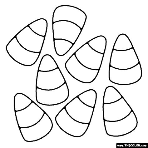 Printable Candy Corn Coloring Pages 2025