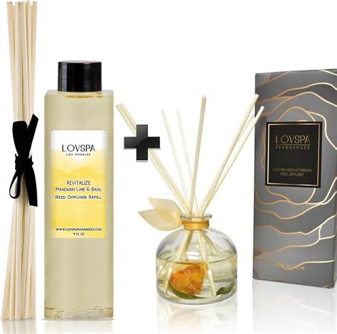 Lovspa Revitalize Mandarin Lime And Basil Reed Diffuser