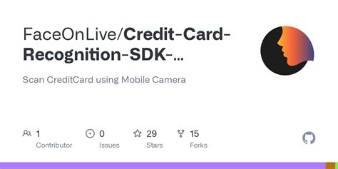github faceonlive credit card recognition sdk android scan