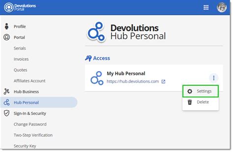 Configure A Credentials Prompt On Every Connection To A Devolutions Hub