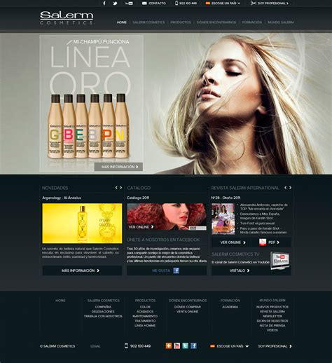 Salerm Cosmetics - Website on Behance