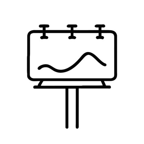 Premium Vector Billboard Icon Outline