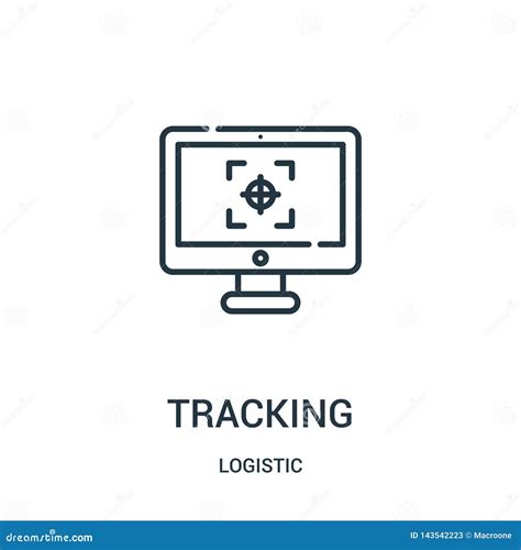 Tracking Icon Vector From Logistic Collection Thin Line Tracking Outline Icon Vector