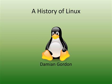 Operating Systems A History Of Linux Pptx