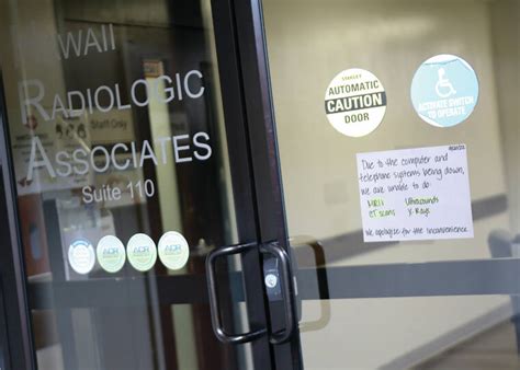 Hawaii Radiologic At A Standstill West Hawaii Today