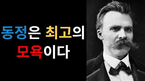 니체 신은 죽었다 쓴소리 철학자가 말해주는 동기부여 명언모음 삶의지혜 인생조언 오디오북 좋은말씀 Youtube