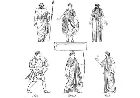 Disegno Da Colorare Sacerdoti E Dei Greci Disegni Da Colorare E