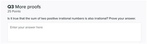 Solved Q3 More Proofs 25 Points Is It True That The Sum Of