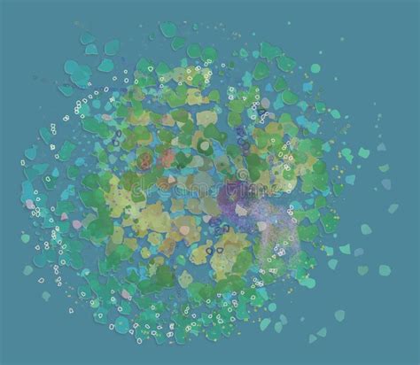 Color Abstract Pattern Generative Blended Messy Shapes Art Background Details Canvas