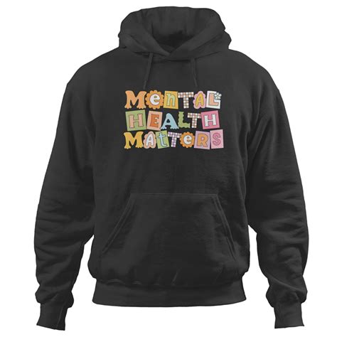 Mental Health Matters Groovy Human Brain Illness Awareness Hoodies