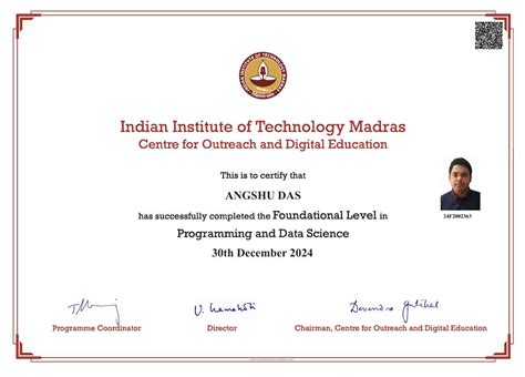 Angshu Das On Linkedin Iitmadras Datascience 1styearcomplete Educationmatters