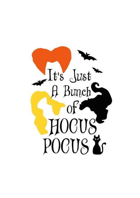 Halloween Svg Its Just A Bunch Of Hocus Pocus Svg Svg Etsy