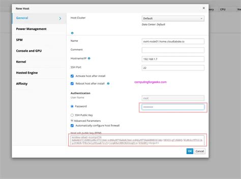 Install Ovirt Compute Node On Centos Stream 9 Rocky 9 Computingforgeeks