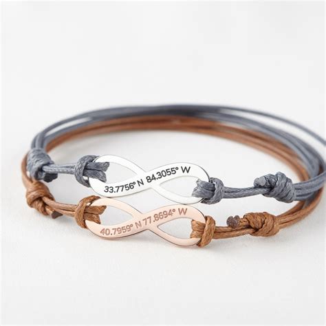 Coordinates Bracelet Etsy