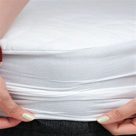 Mattress Cover Protectors Breathable Cooling Surface Noiseless Machine