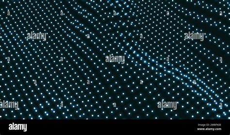 Array With Dynamic Particles 3d Futuristic Technology Style Abstract