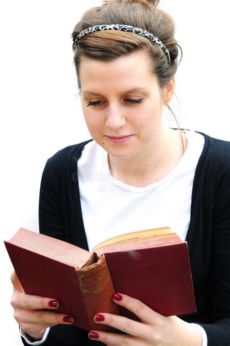 Girl Reading Stock Image Image Of Classic Teen Brunette 8970791