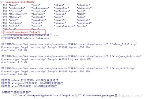 R语言导入xlsx包方法及常见错误解决