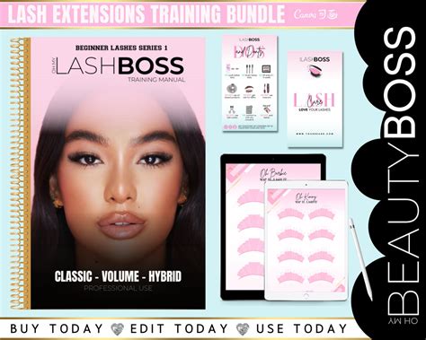 Eyelash Extensions Editable Training Manual Classic Lash Manual