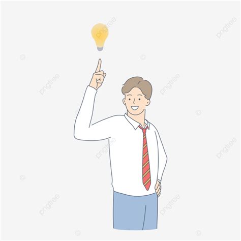 훌륭한 사업 아이디어 개념을 가지고 실업가 아이디어 사업 Png 일러스트 및 벡터 에 대한 무료 다운로드 Pngtree