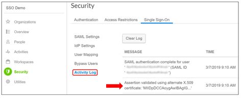Change A SAML Single Sign On Certificate Support Center
