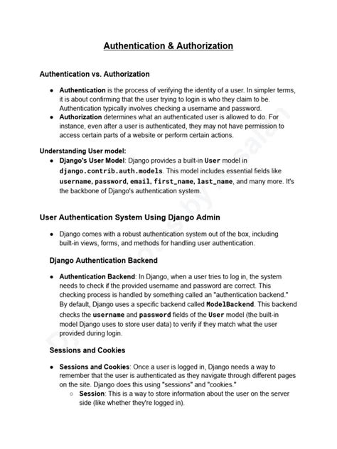 Authentication And Authorization Pdf Login User Computing