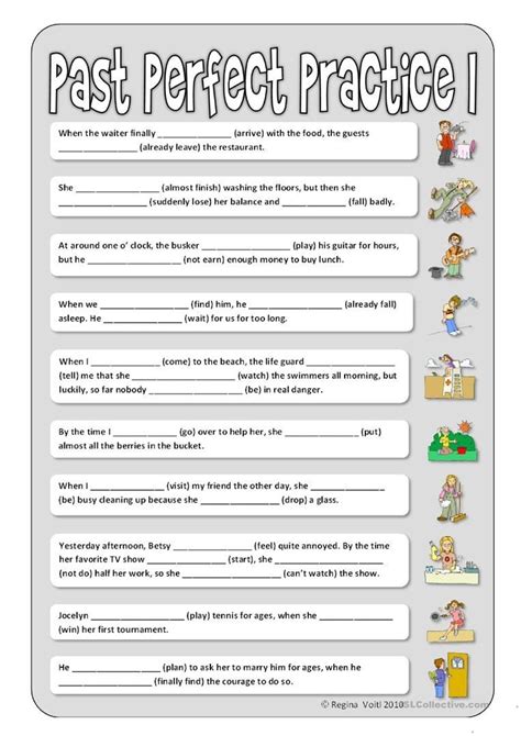 Past Perfect Tenses Exercises