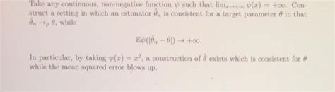 Solved Take Any Continuous Non Negative Function Such That Chegg