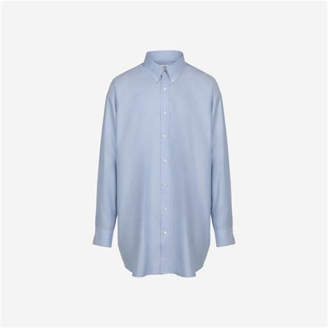메종 마르지엘라 오가닉 코튼 옥스포드 셔츠 라이트 블루 Maison Margiela Kream
