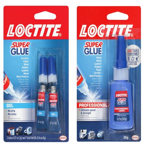 Shop LOCTITE Gel 2 Pack Super Glue 1 Bottle With Professional Liquid