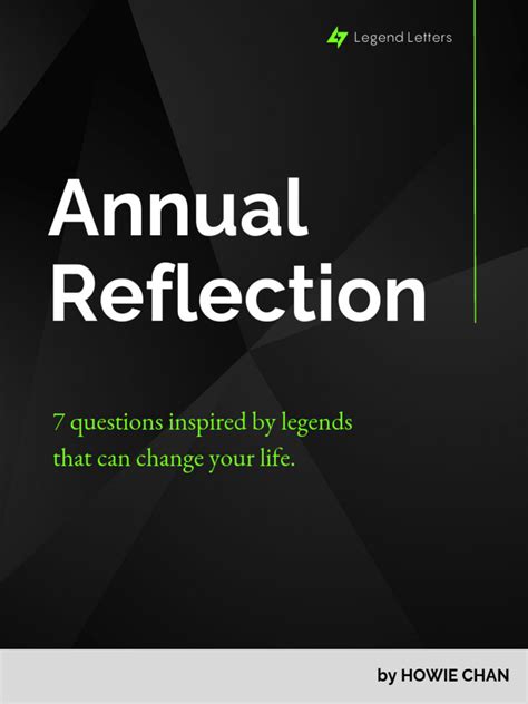 Annual Reflection Workbook Pdf Cognition Cognitive Science