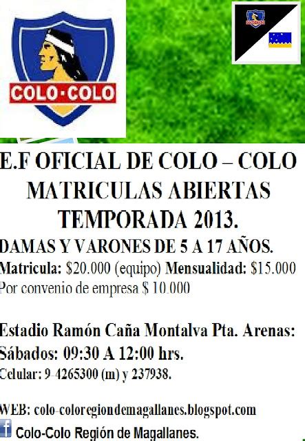 Escuela Oficial De Fútbol Colo Colo Región De Magallanes