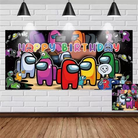 Among Us Birthday Background
