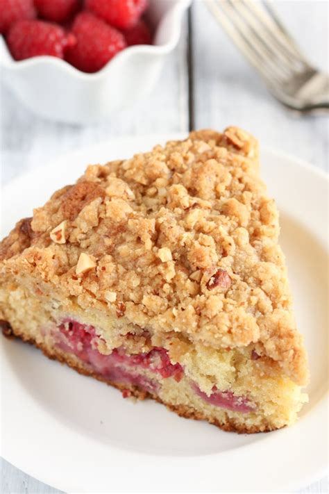 Raspberry Almond Cake With Crumb Topping Live Well Bake Often