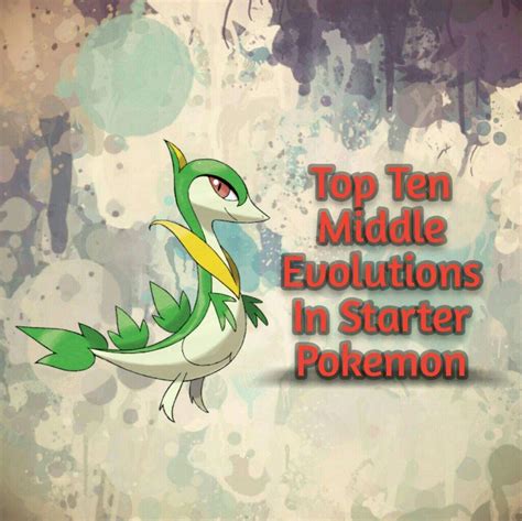 Top Ten Middle Evolutions Starter Pokemon Pokémon Amino