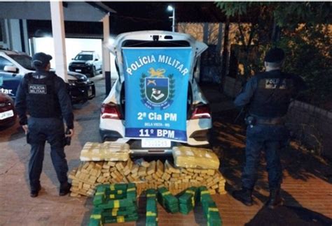 Traficante foge carro carregado de droga mas é perseguido e preso