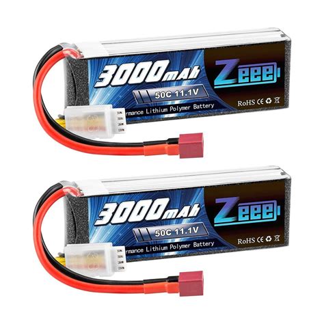 2 단위 Zeee 111v 50c 3000mah 3s Lipo 배터리 소프트 케이스 배터리 Rc 헬리콥터 Rc 비행기 자동