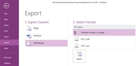Microsoft Banned Backup Shared Notebooks From Onenote For Windows Mac Ipad Iphone Android